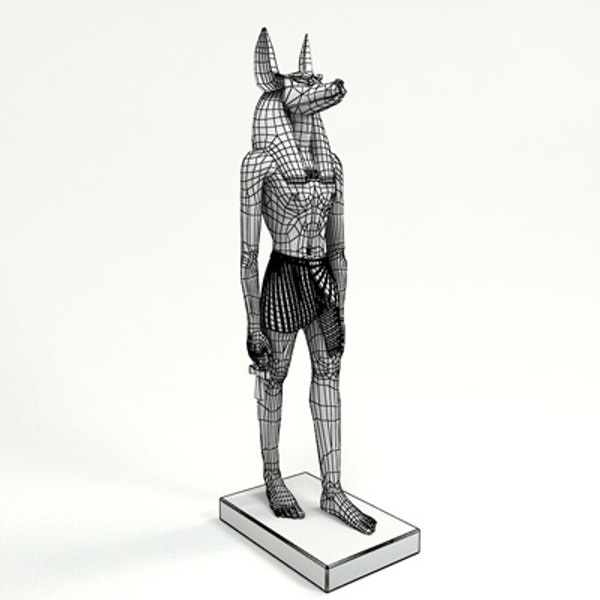 gods anubis 3d model