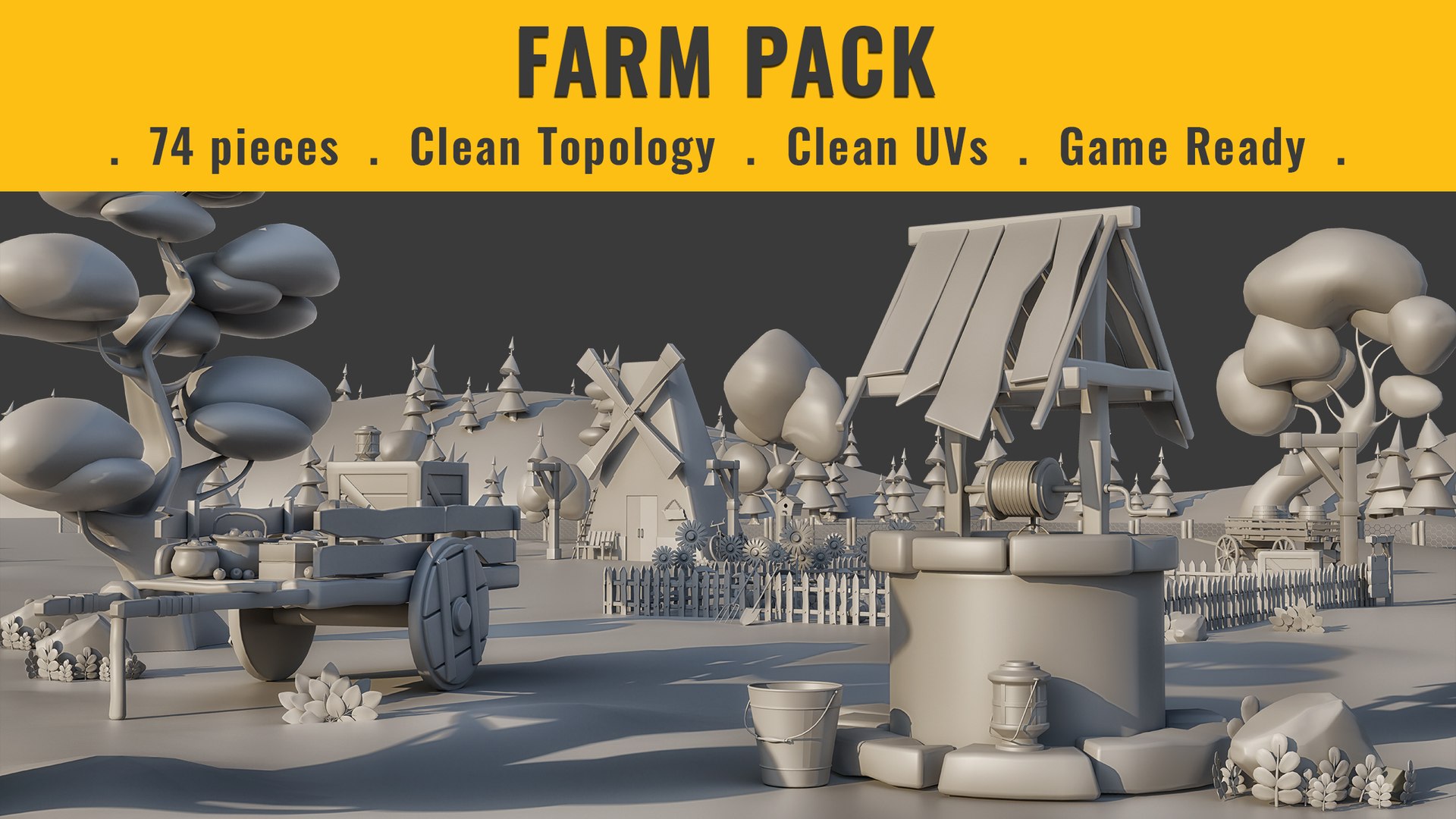74 Farm Equipment Game Ready 3D - TurboSquid 2001911