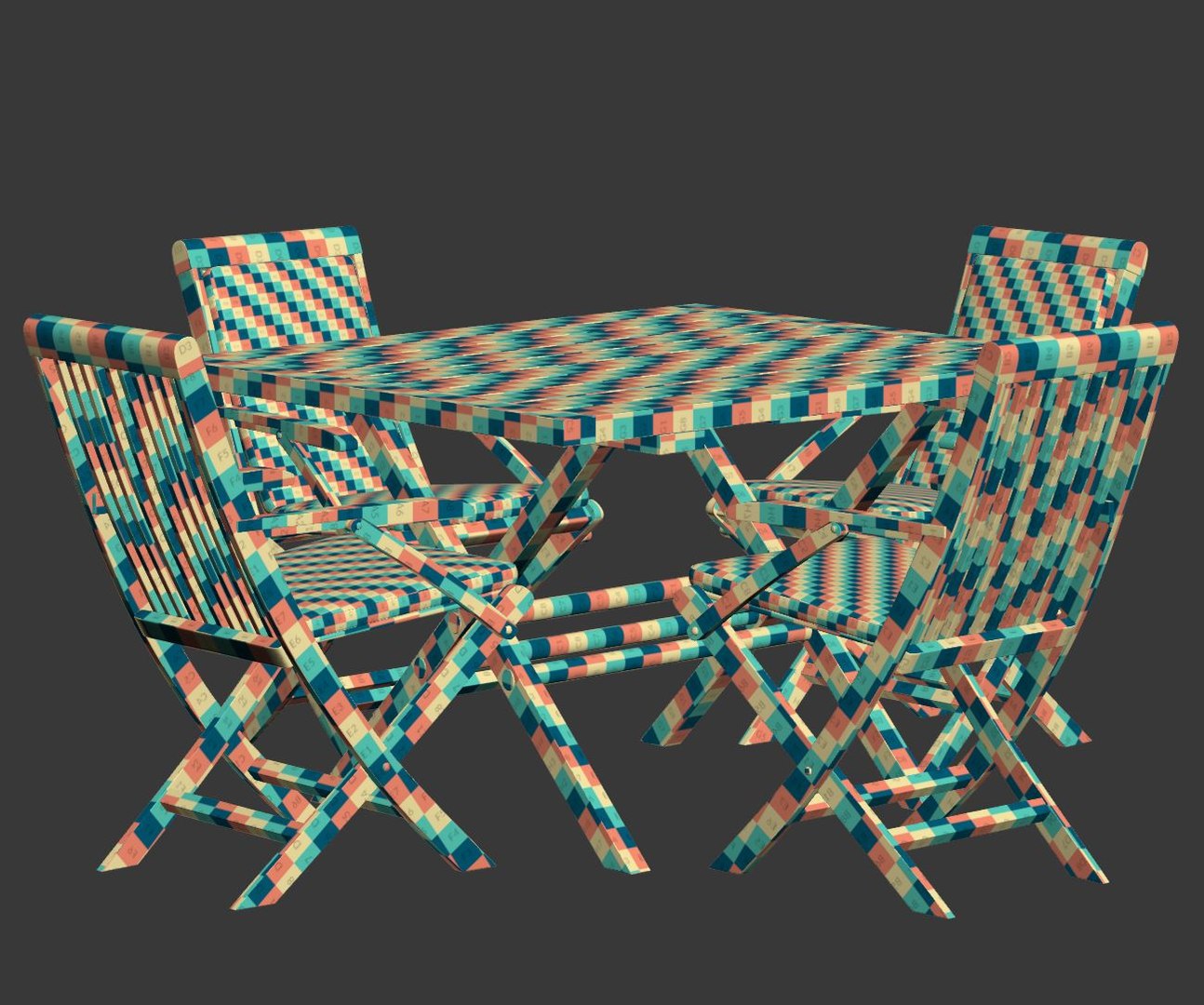 Alesso Outdoor Furniture Set V03 3D Model - TurboSquid 1890953