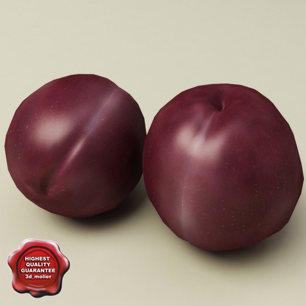 3d model of plum modelled