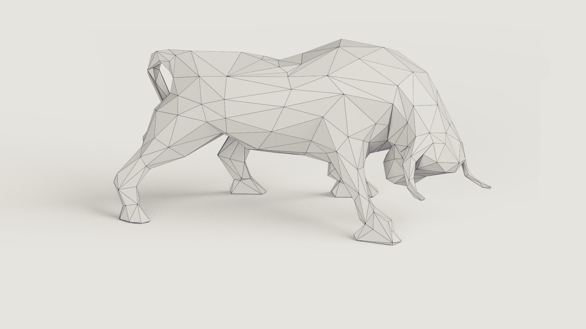 3D Low Poly Stylized Bull - TurboSquid 1791178