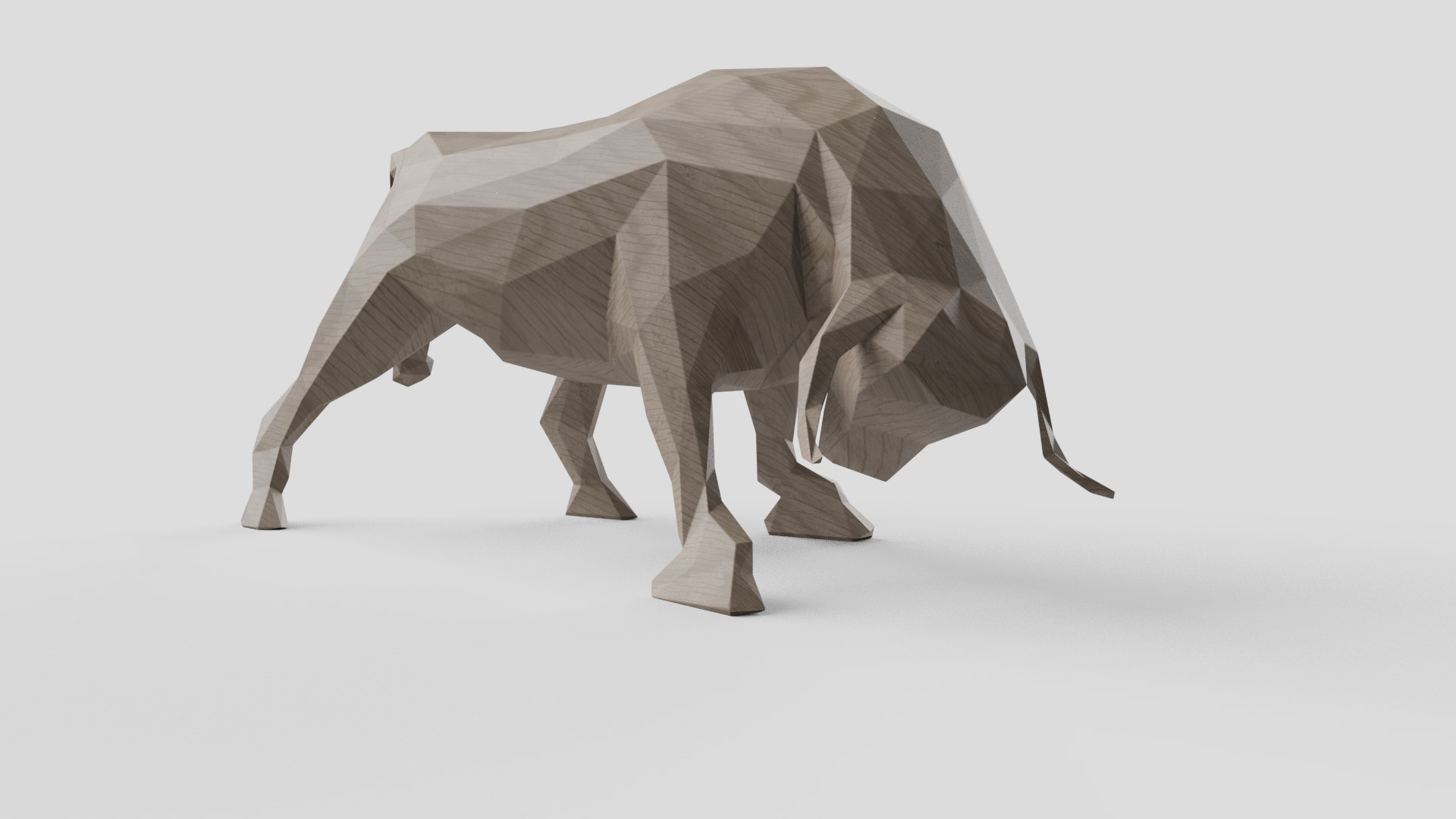 3D Low Poly Stylized Bull - TurboSquid 1791178