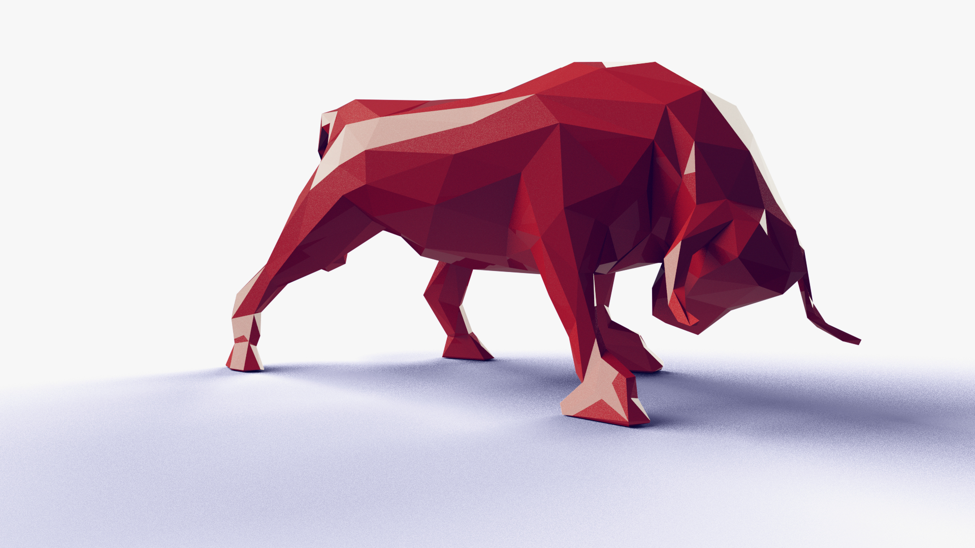 3D Low Poly Stylized Bull - TurboSquid 1791178