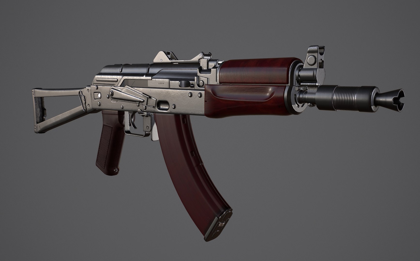 3D aks gun model - TurboSquid 1504986