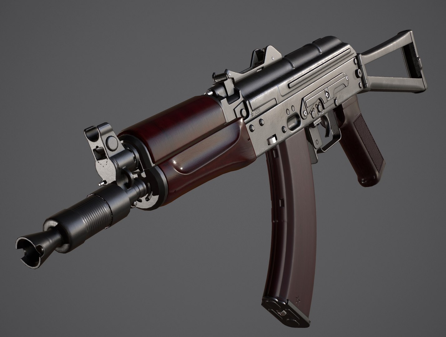 3D aks gun model - TurboSquid 1504986
