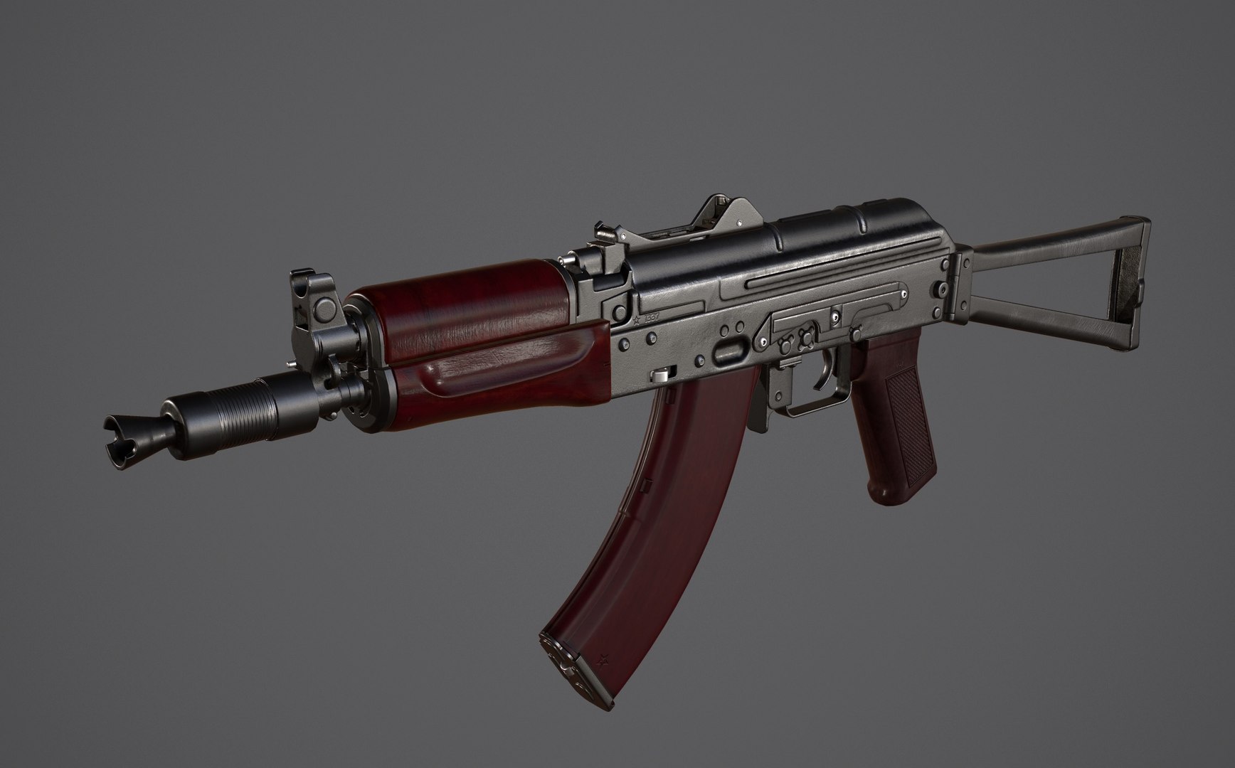3D aks gun model - TurboSquid 1504986