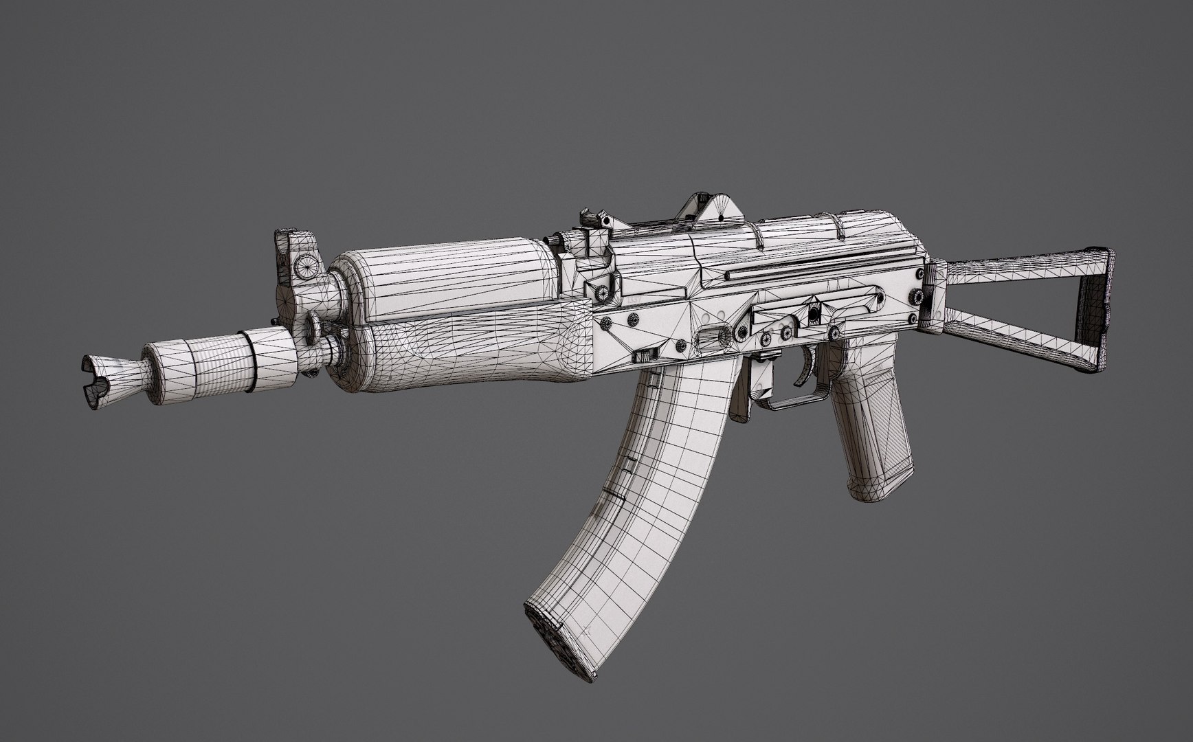 3D aks gun model - TurboSquid 1504986
