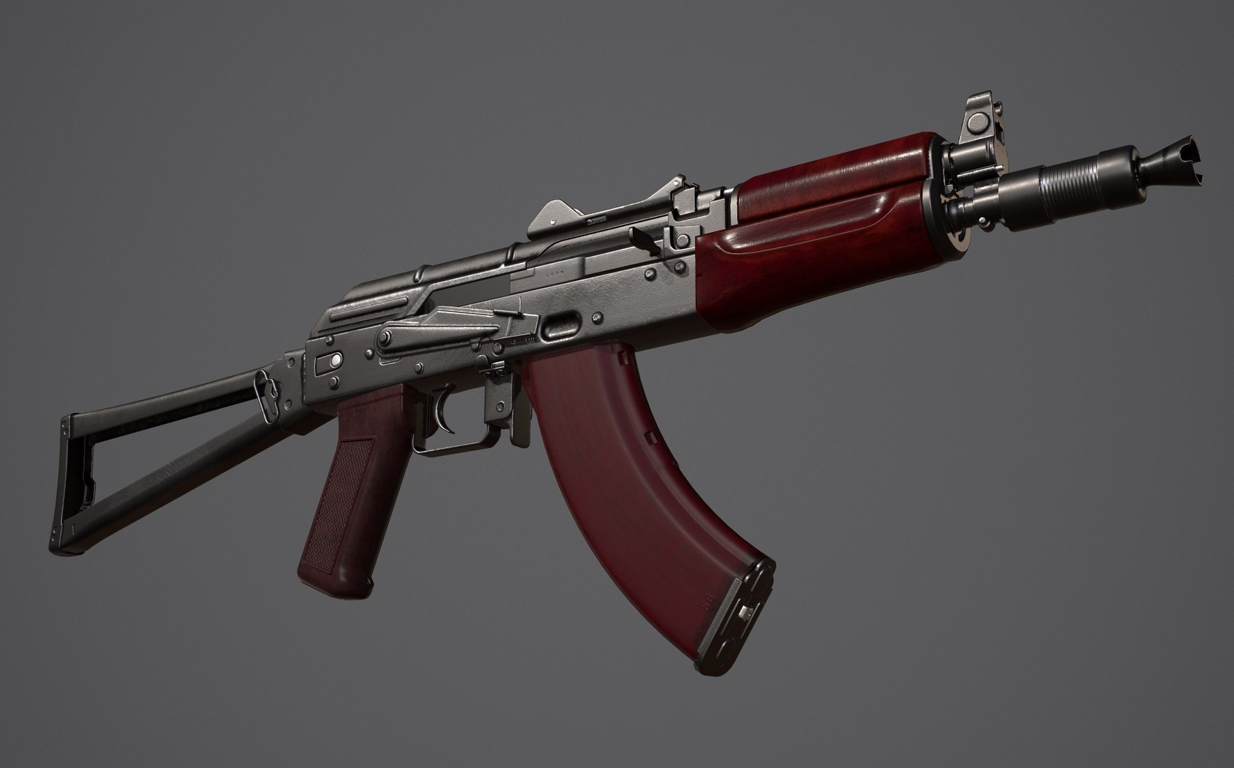 3D aks gun model - TurboSquid 1504986