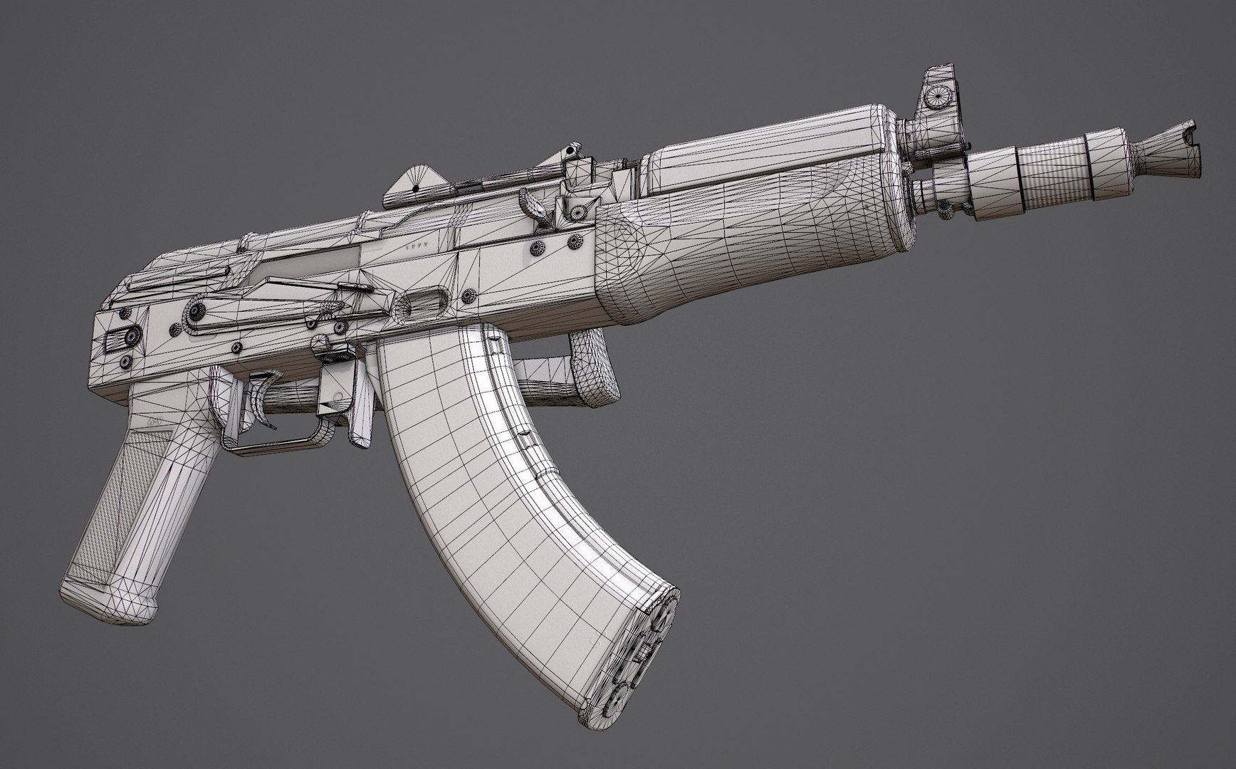 3D aks gun model - TurboSquid 1504986