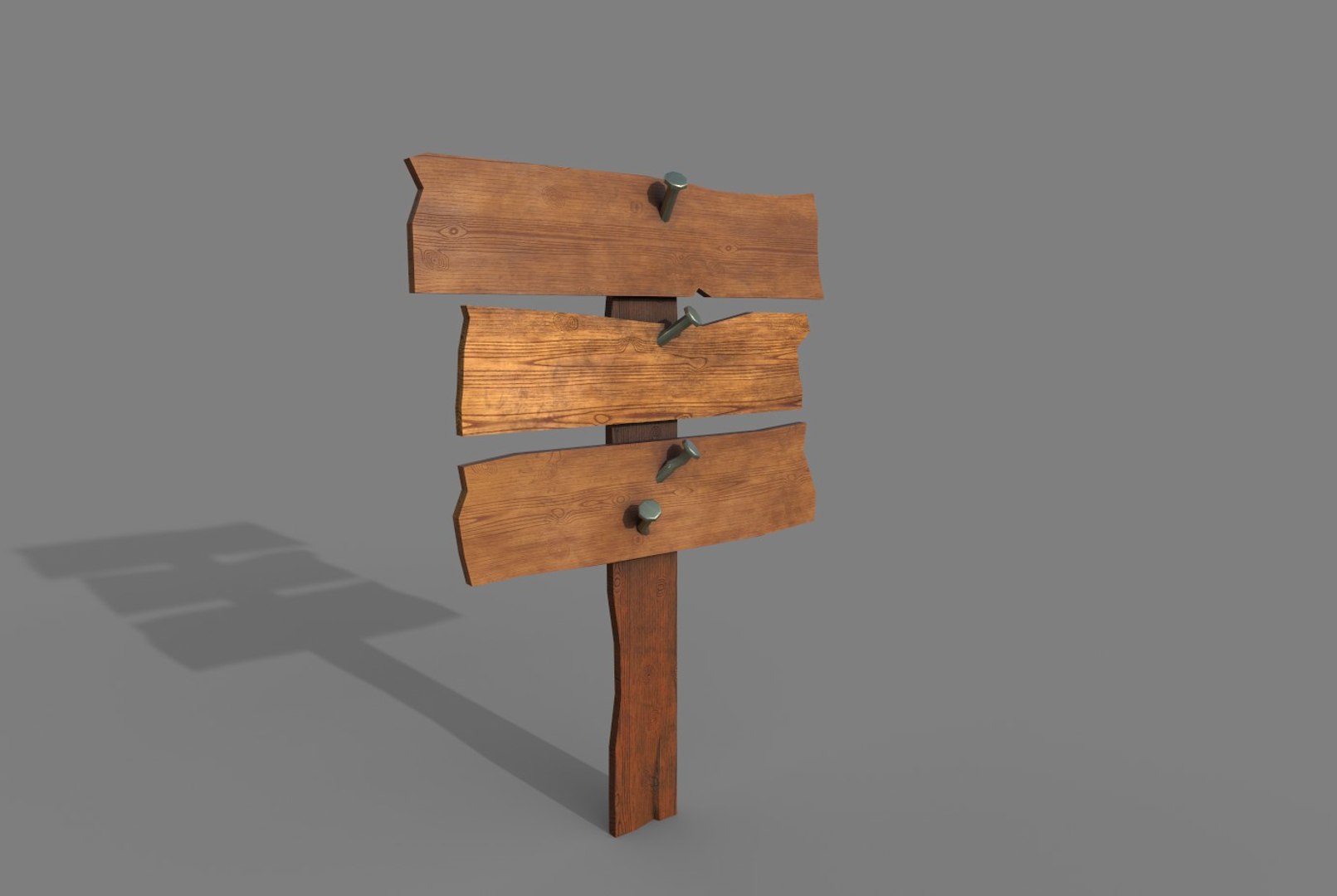 3D Model Wood Sing - TurboSquid 1649888