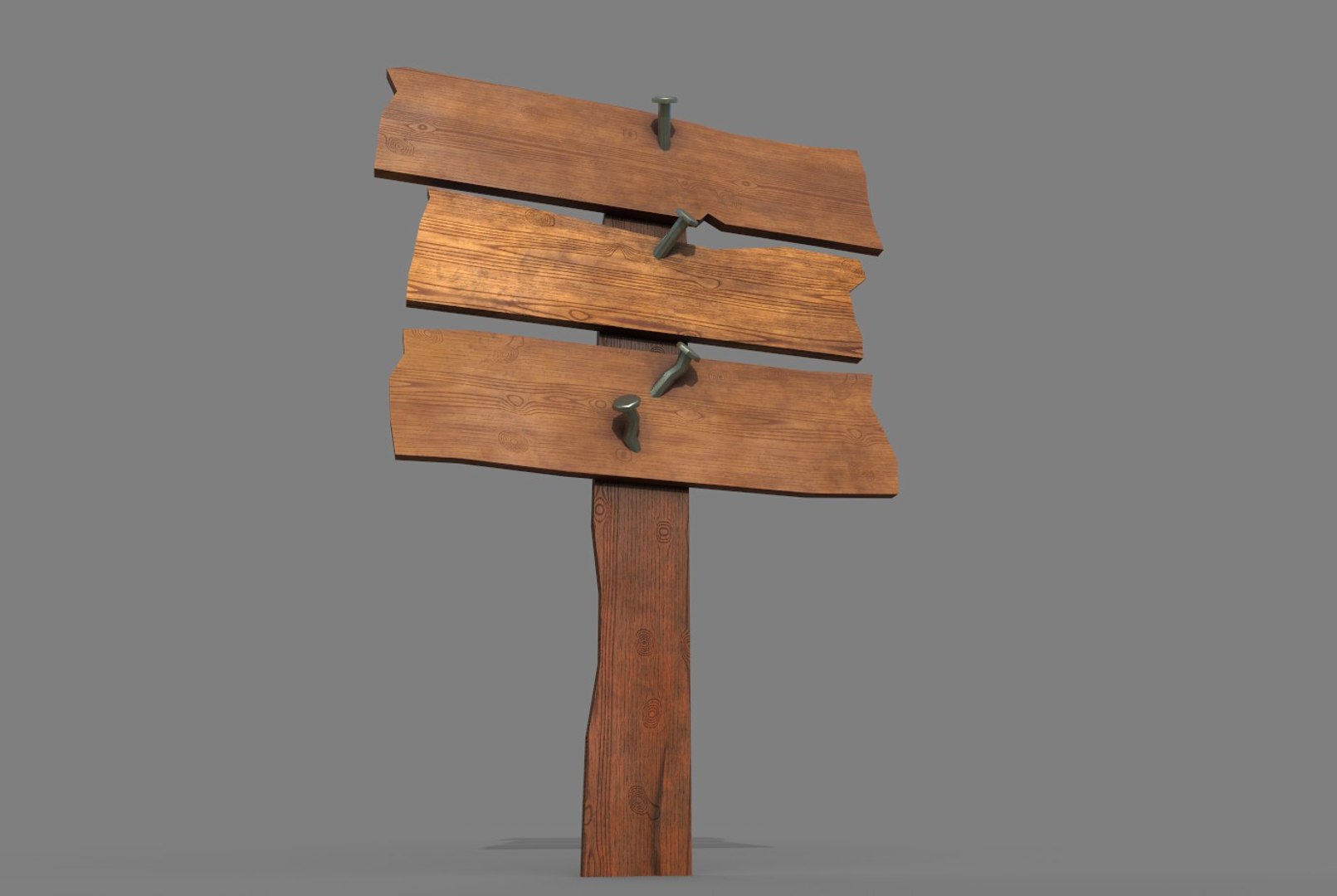 3D Model Wood Sing - TurboSquid 1649888