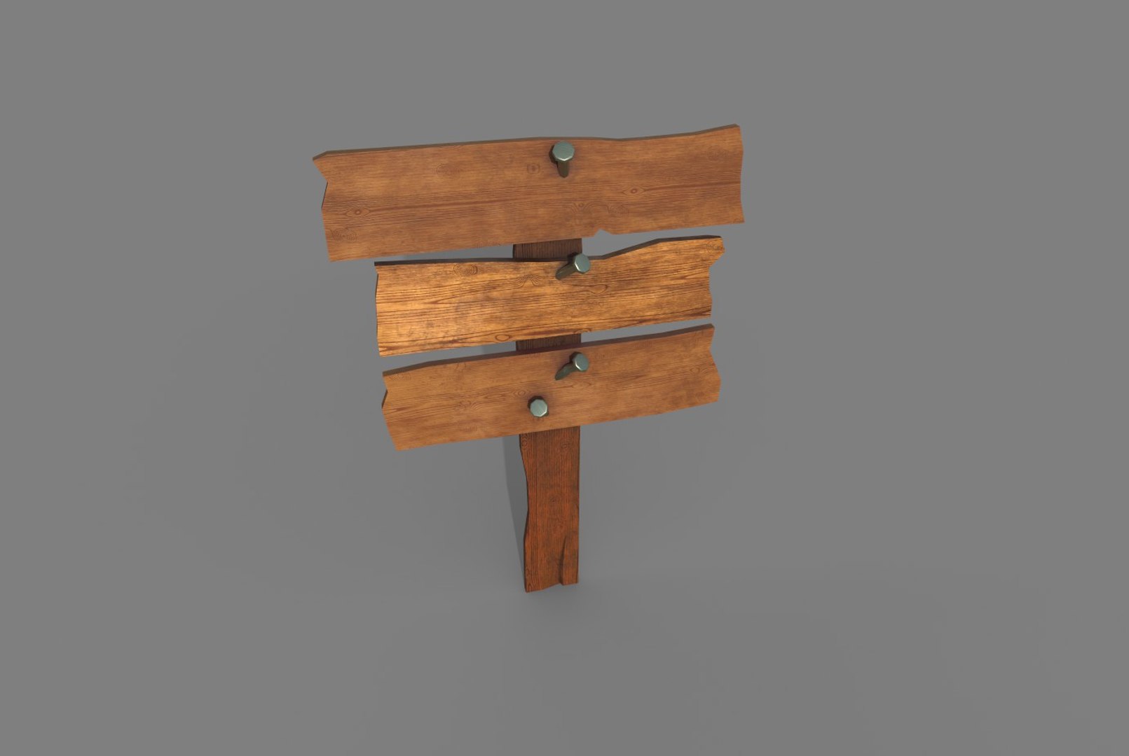 3D Model Wood Sing - TurboSquid 1649888