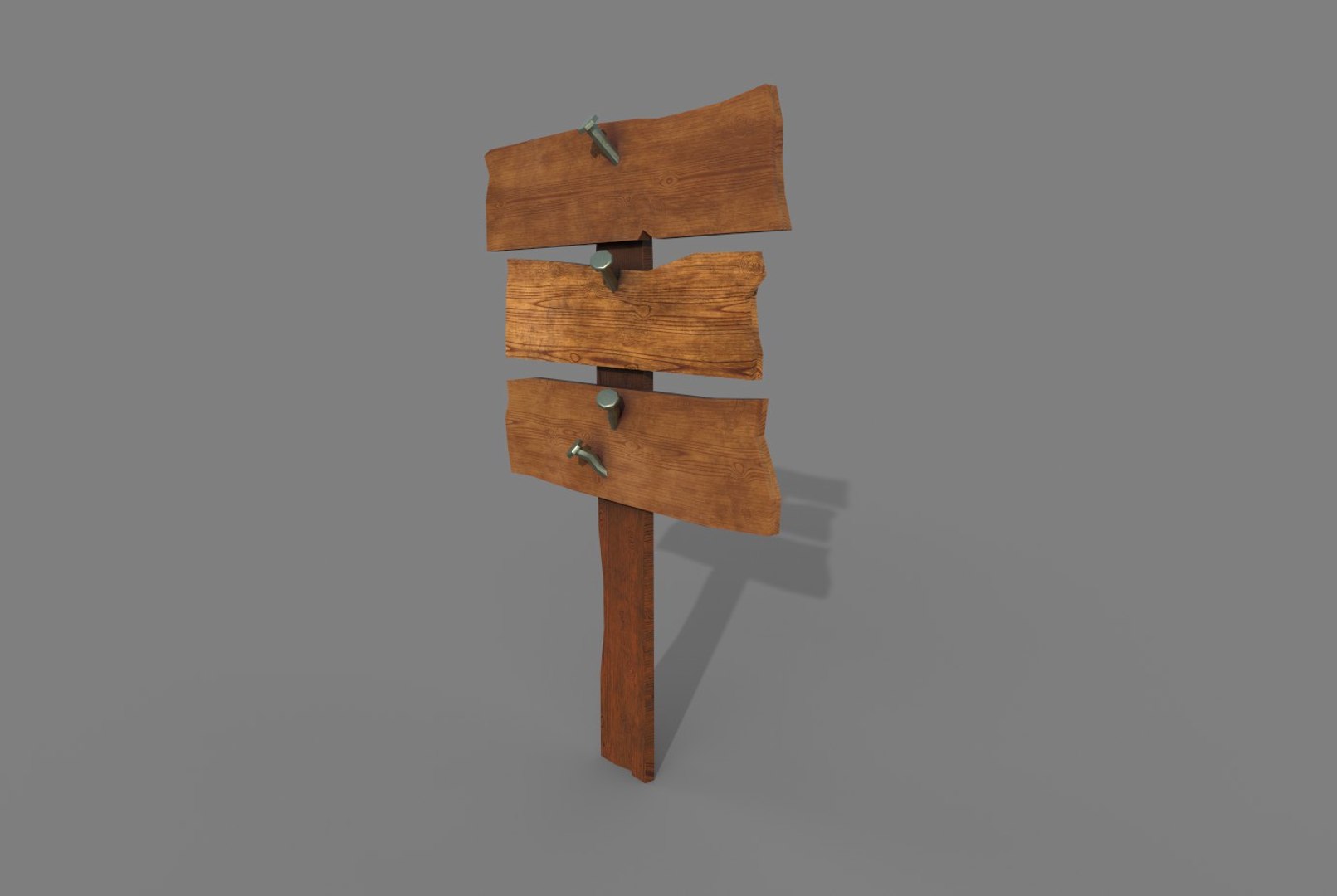 3D Model Wood Sing - TurboSquid 1649888