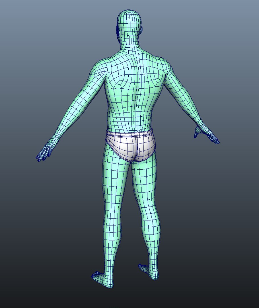 Male Human Character 3d Obj