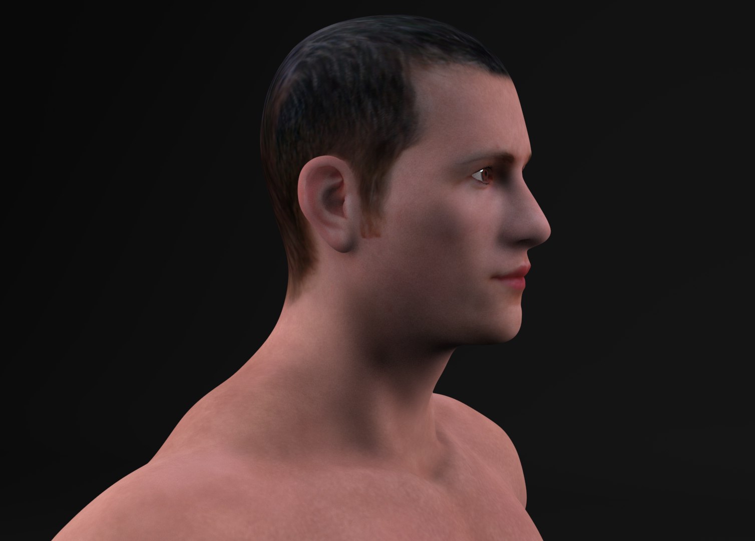 Male Human Character 3d Obj