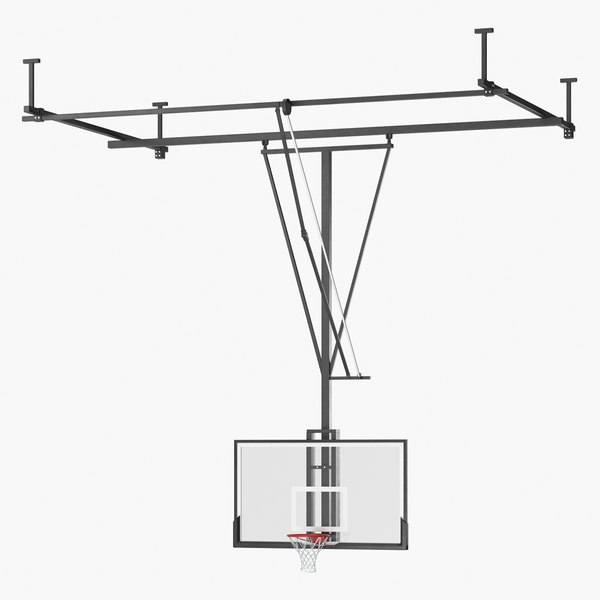 Realistic basketball hoops ceiling 3D model - TurboSquid 1446131