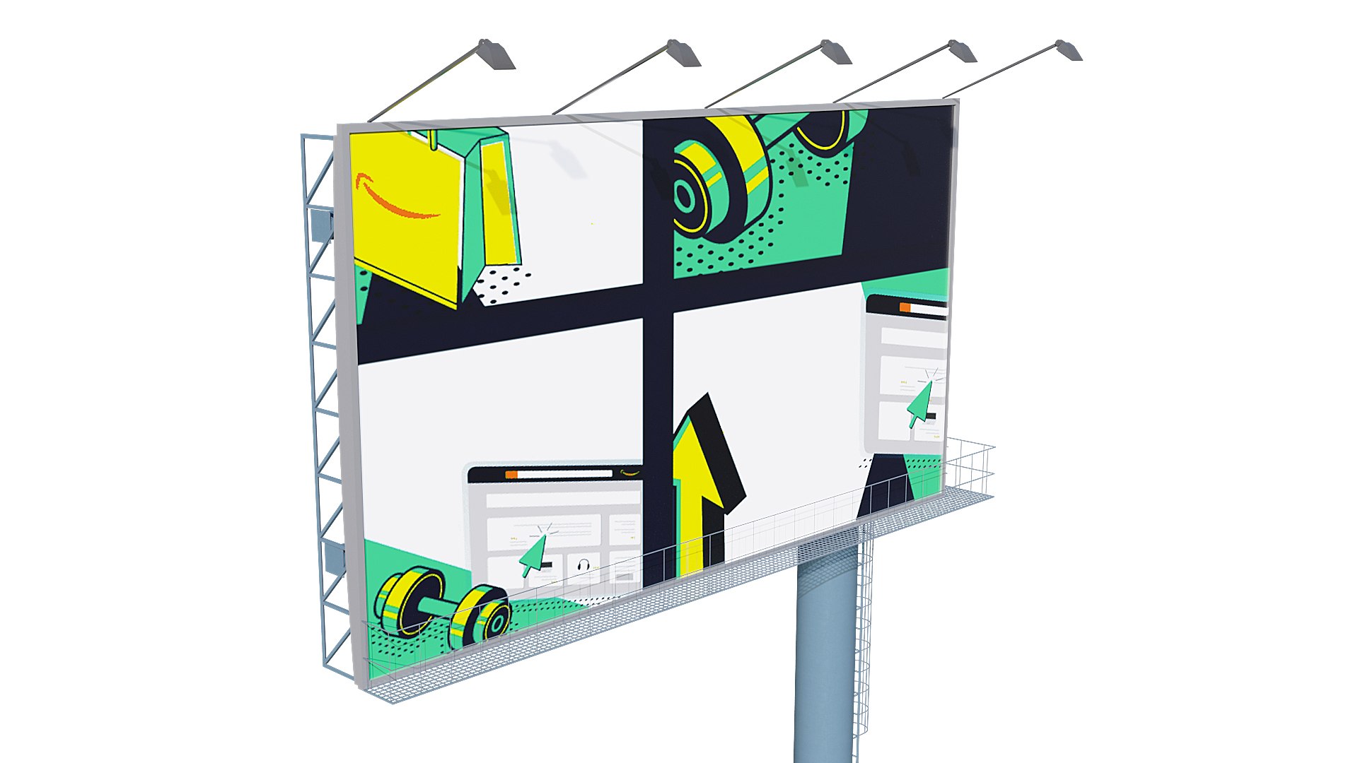 Billboard 3D - TurboSquid 1742369