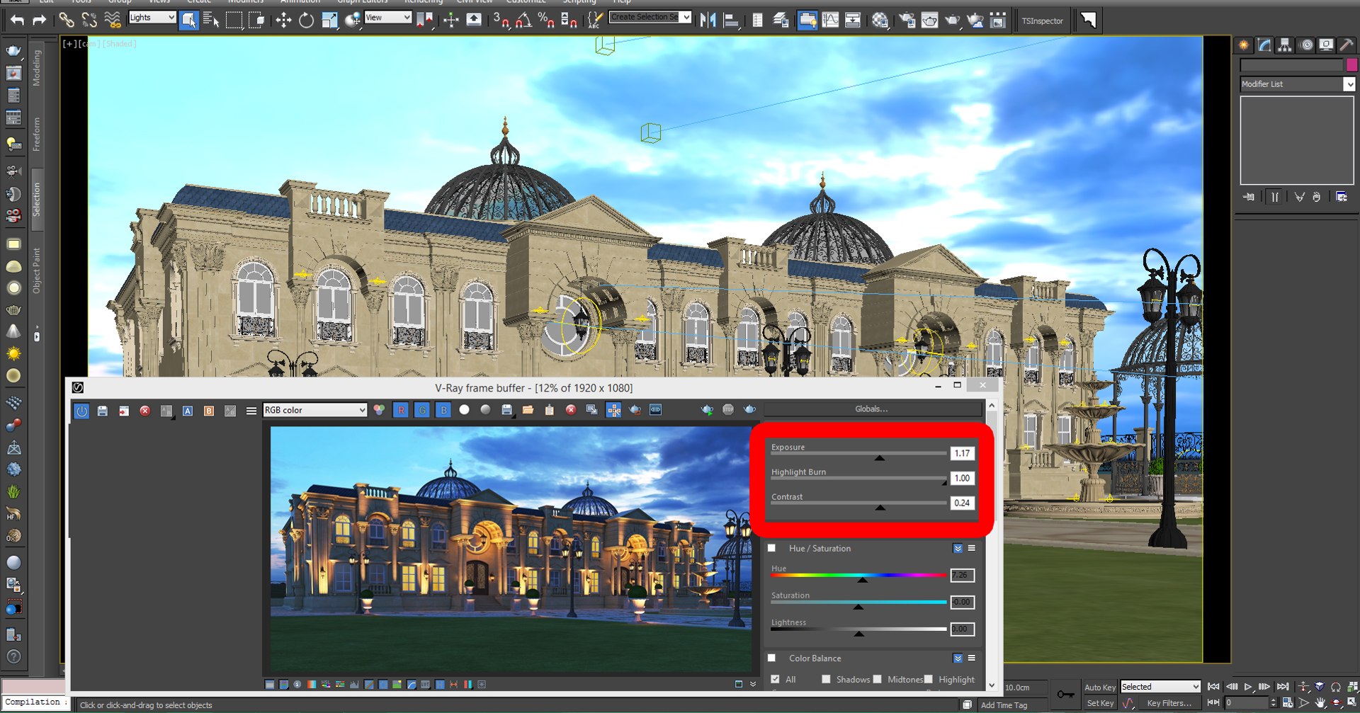 3D Classic Villa Night Shot - TurboSquid 1768958