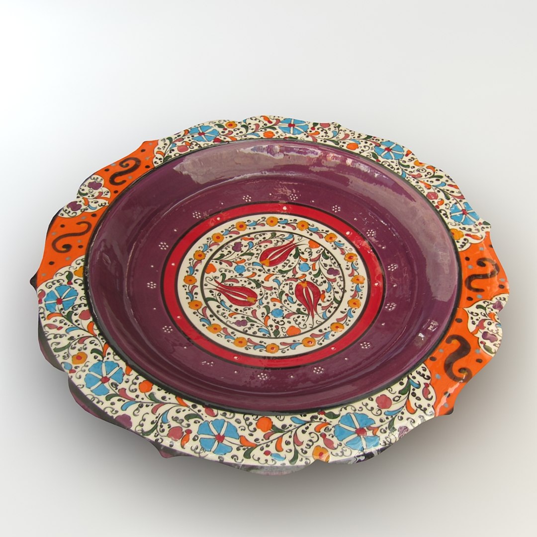 3d model traditional hand bowl