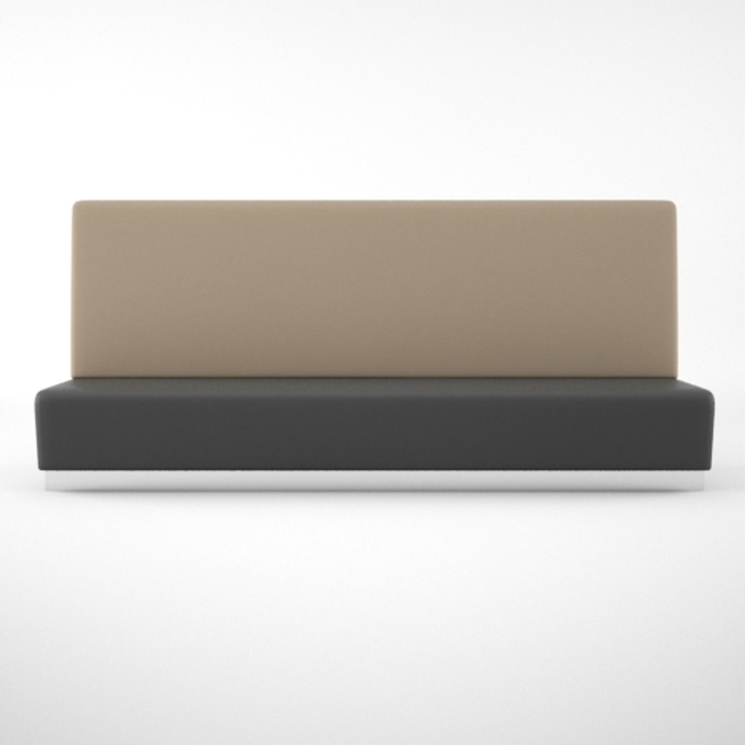 Long Dining Bench 3d Model