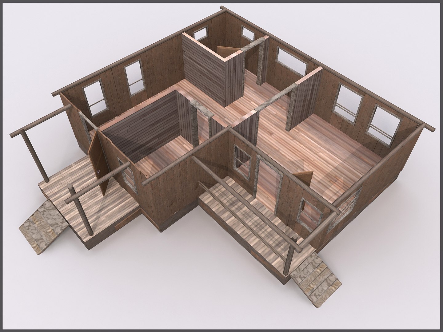 Cottage Interiors 3d Model