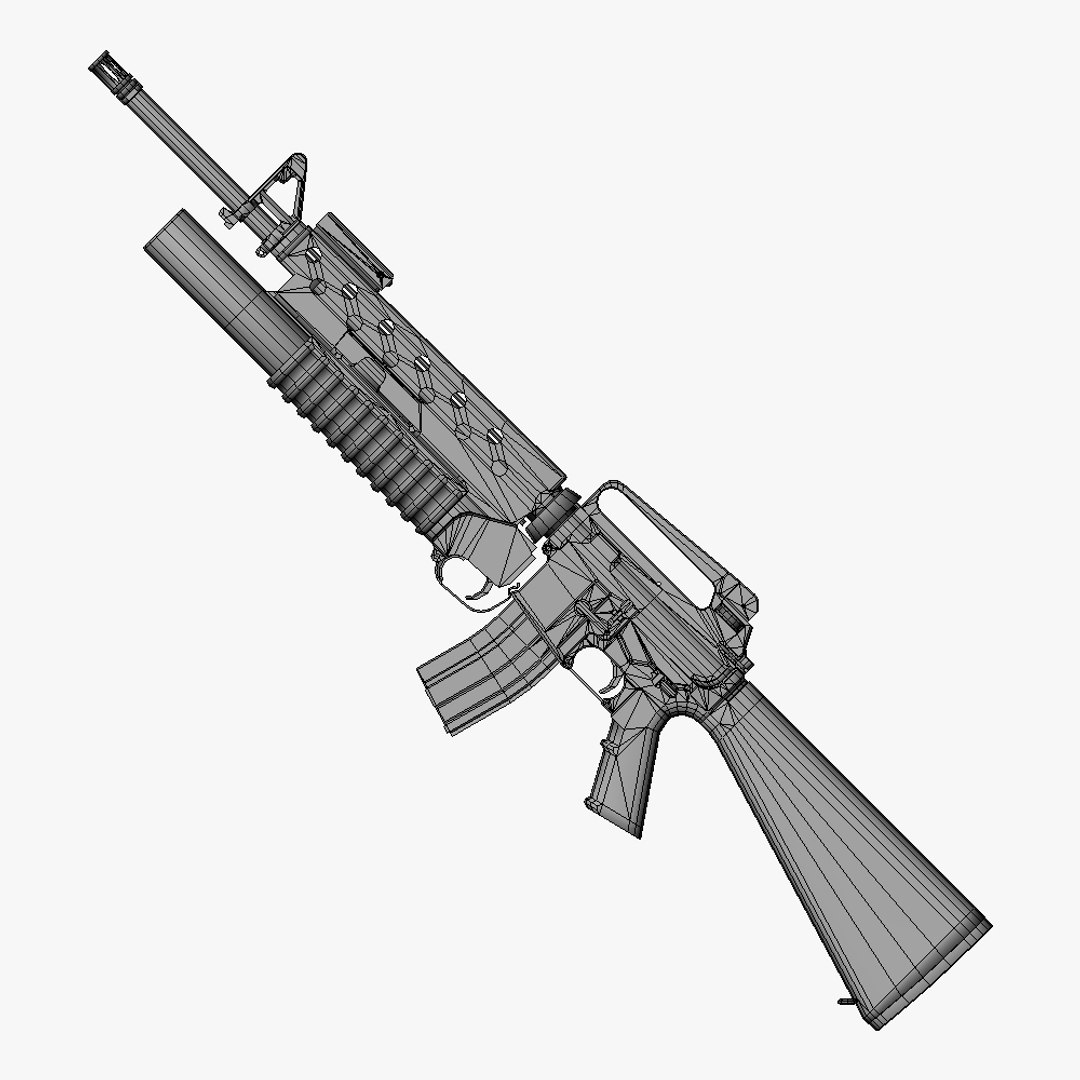 obj m16a2 rifle m203