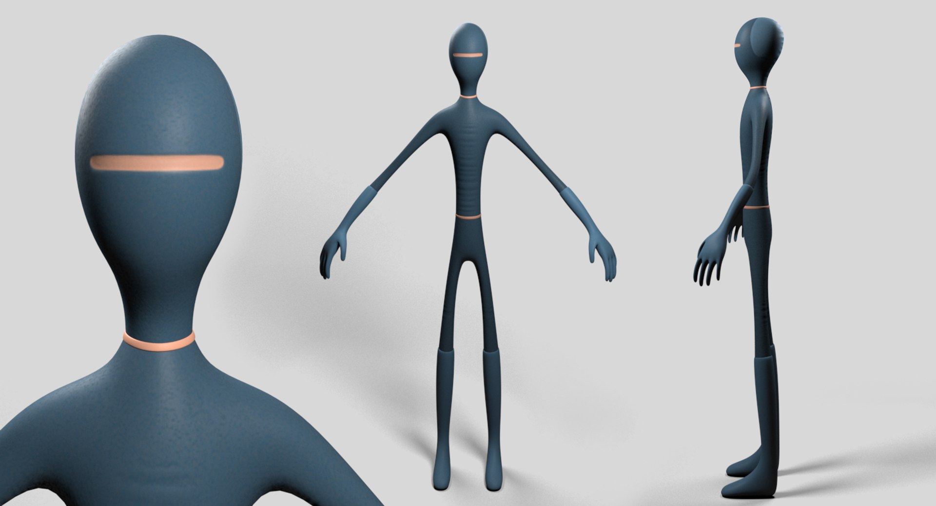 Slim Hero Character 3D Model - TurboSquid 1354567