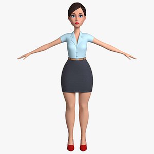 Cartoon Woman 3D Models for Download | TurboSquid