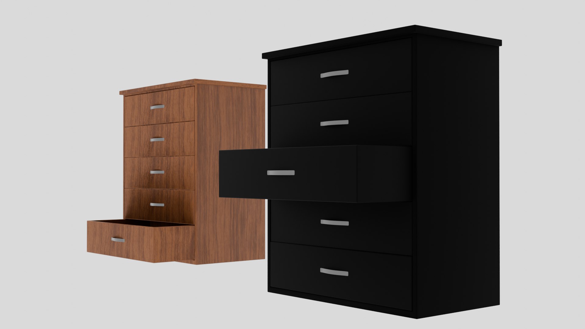 3D Model Modern Wooden Wardrobe Cabinet 3D Model - TurboSquid 2514892