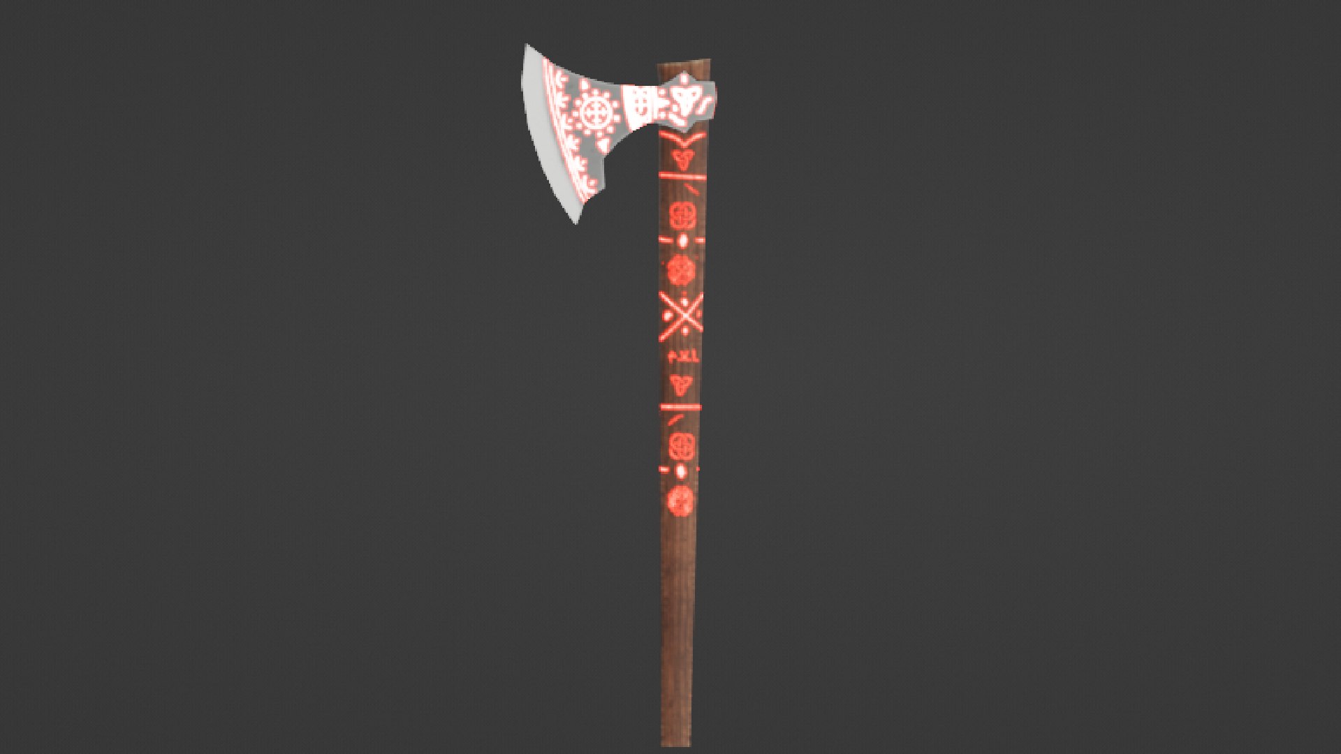 3D Viking Axe With Runes - TurboSquid 1950251