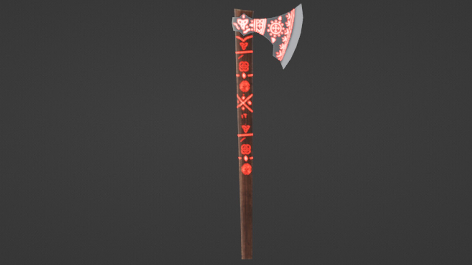 3D Viking Axe With Runes - TurboSquid 1950251