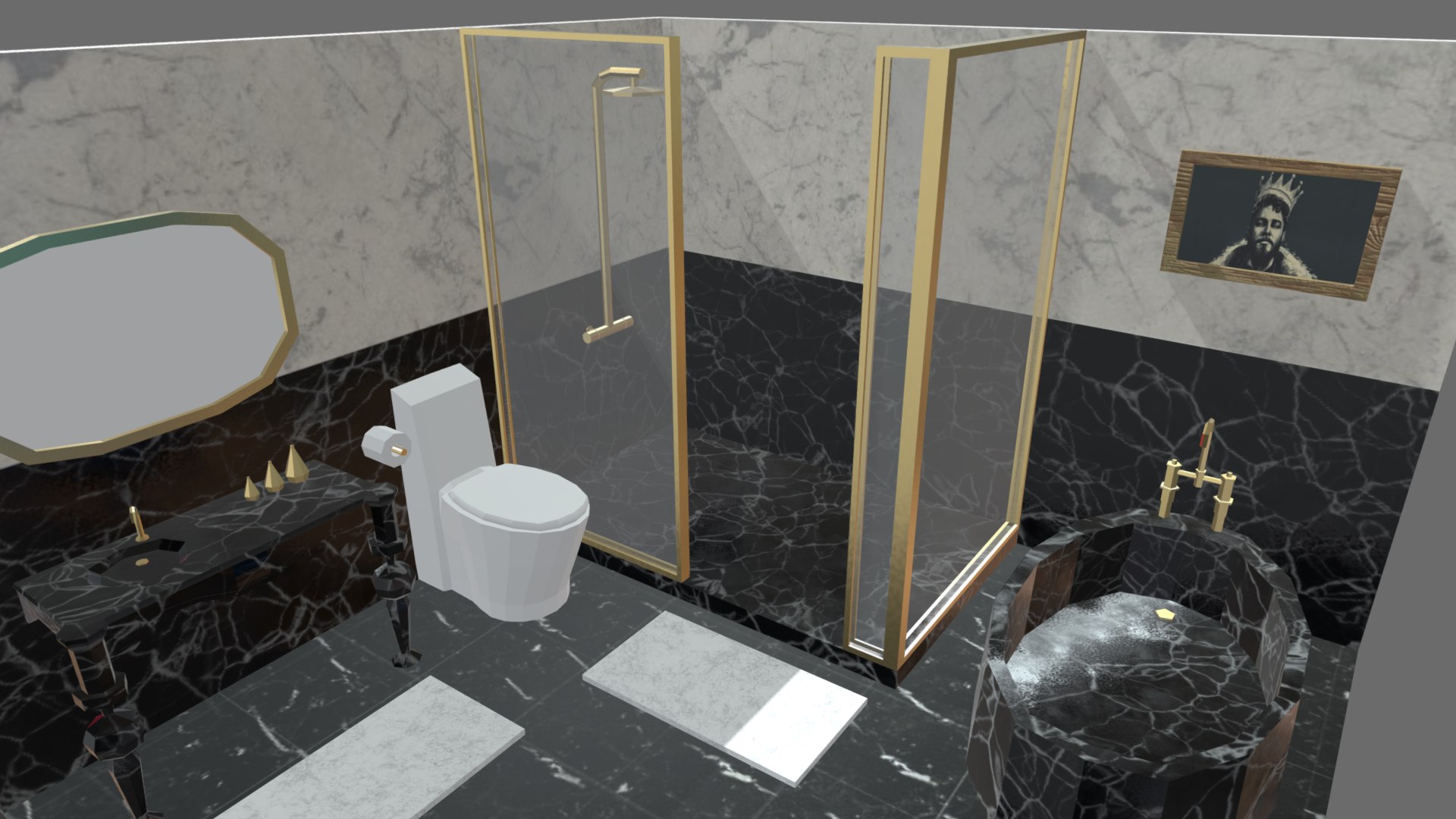 Low Poly Bathroom Pack 02 3D - TurboSquid 2085205
