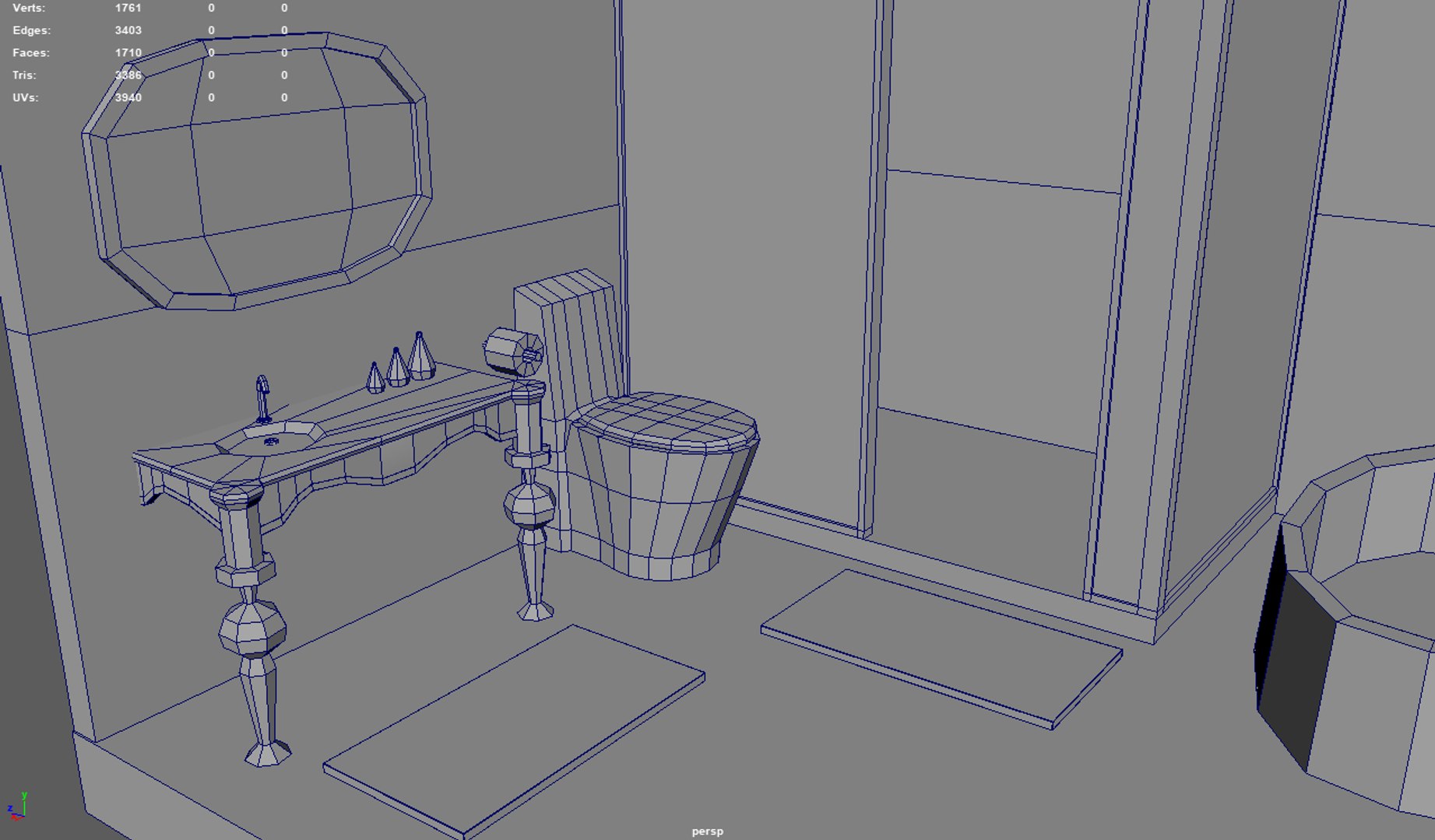 Low Poly Bathroom Pack 02 3D - TurboSquid 2085205