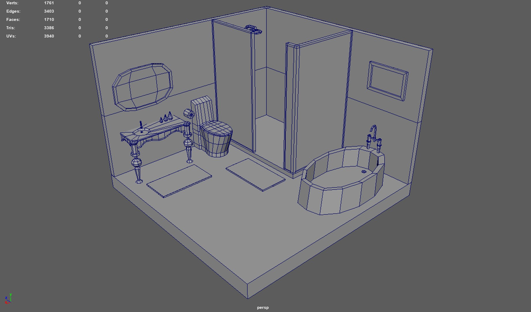 Low Poly Bathroom Pack 02 3D - TurboSquid 2085205