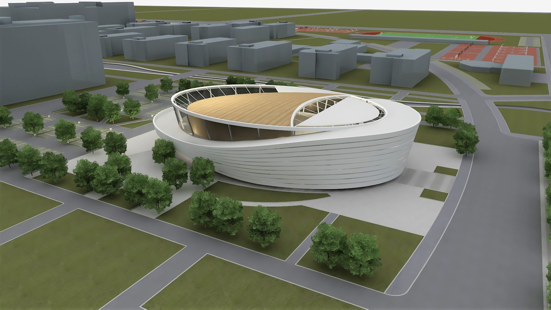 Stadium - Sport Arena - Exterior 3D model - TurboSquid 2054759