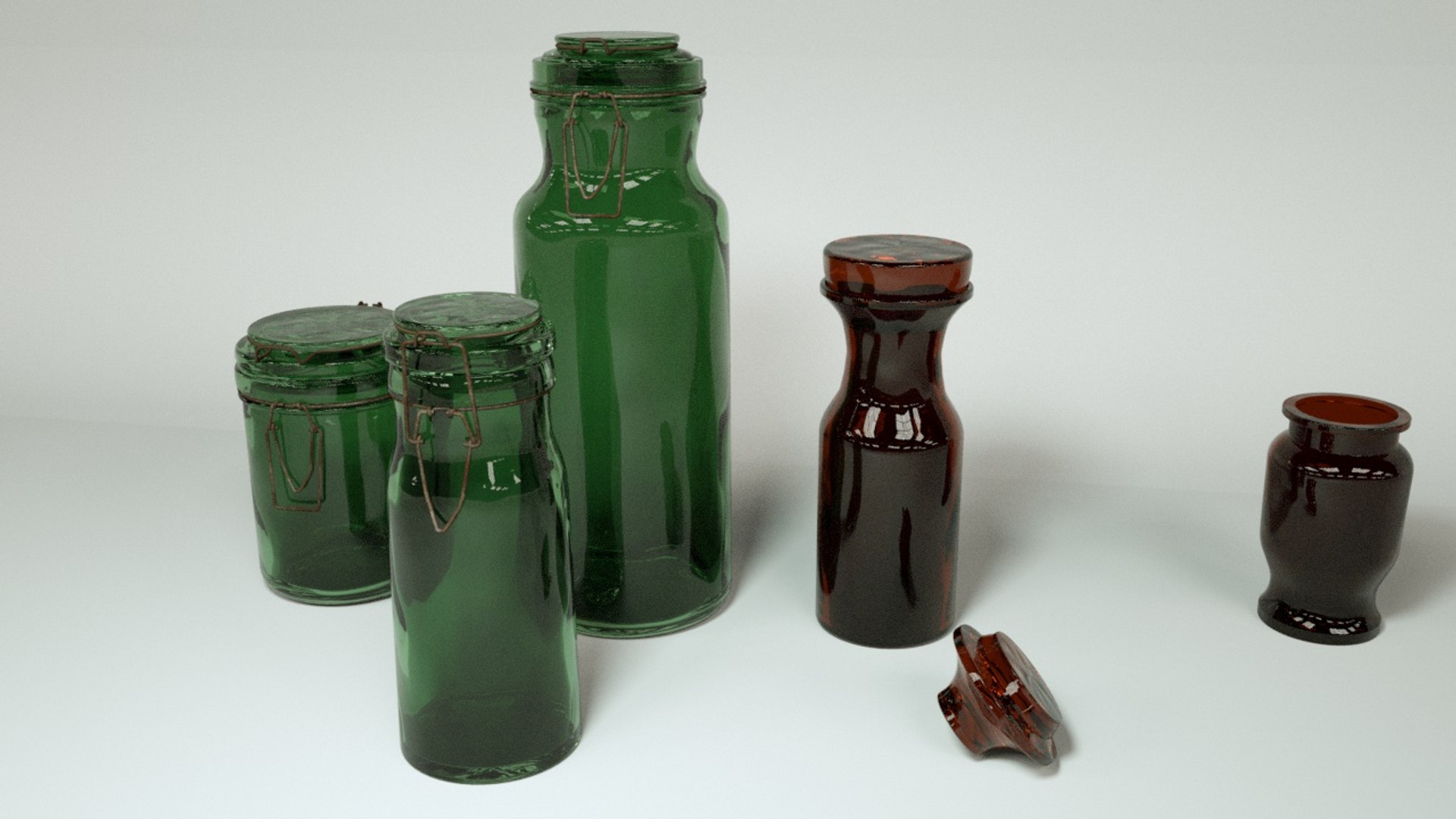 Jars Octane 3D Model - TurboSquid 1194404