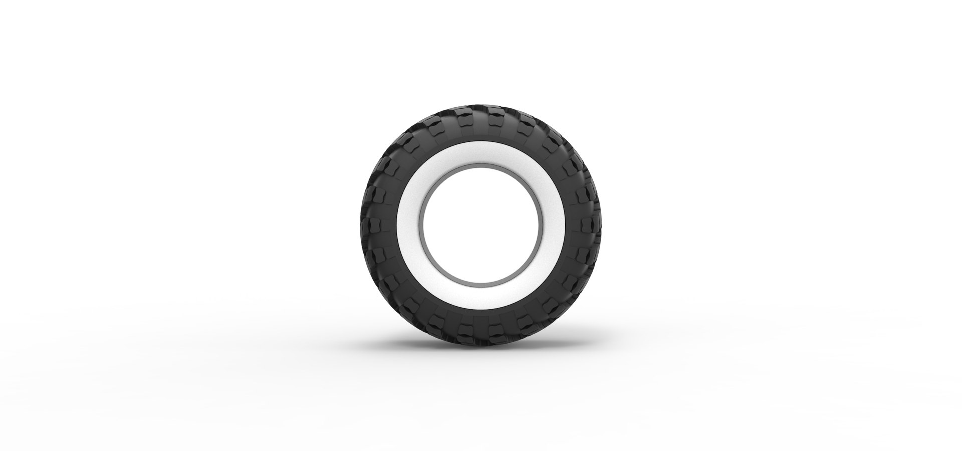 Diecast Military Whitewall Tire Scale 1 To 25 3D - TurboSquid 2110629