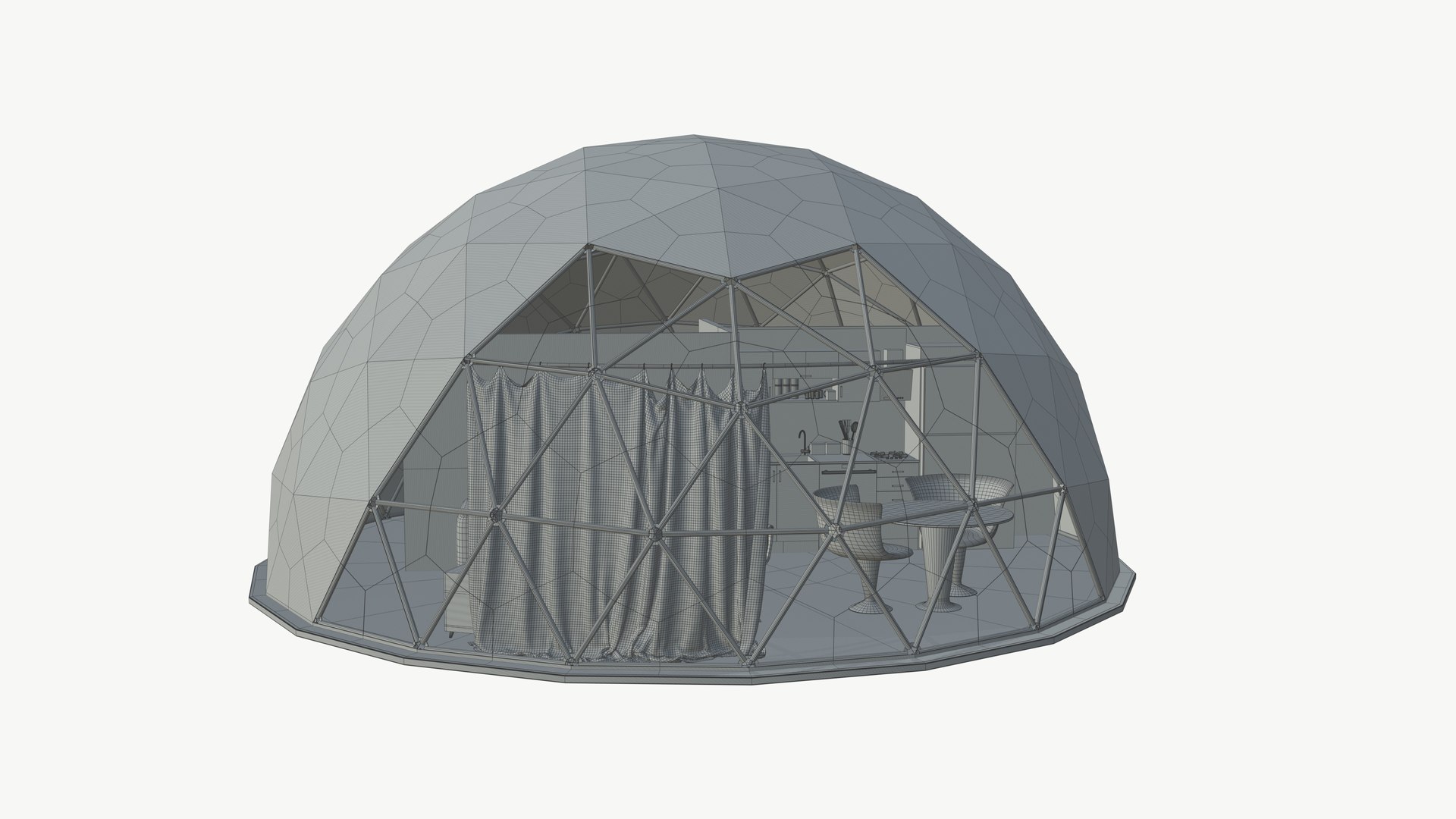 3D Geodesic Dome V4 Premium - TurboSquid 2103893