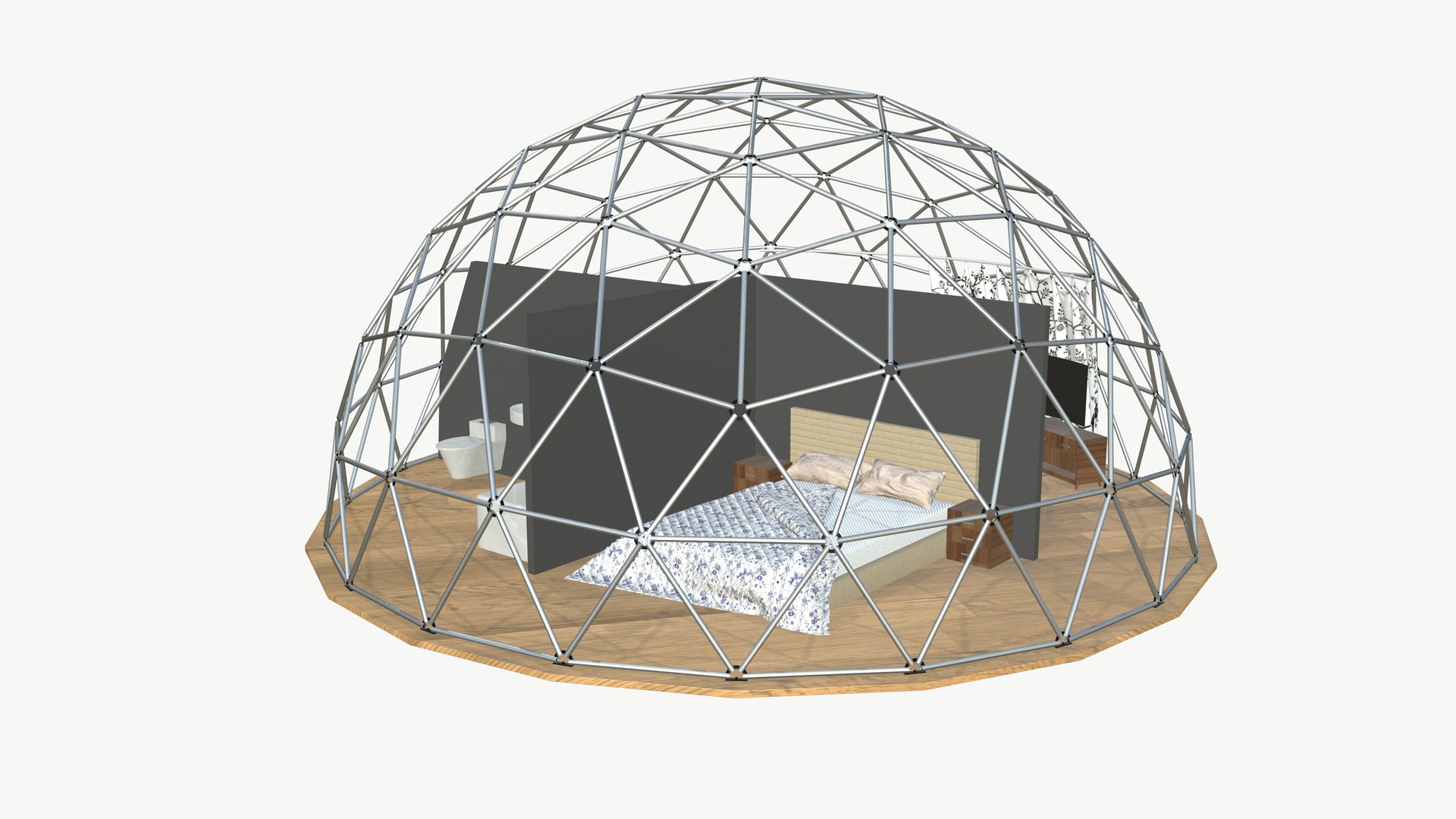 3D Geodesic Dome V4 Premium - TurboSquid 2103893