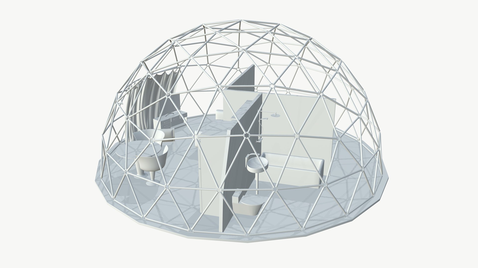 3D Geodesic Dome V4 Premium - TurboSquid 2103893
