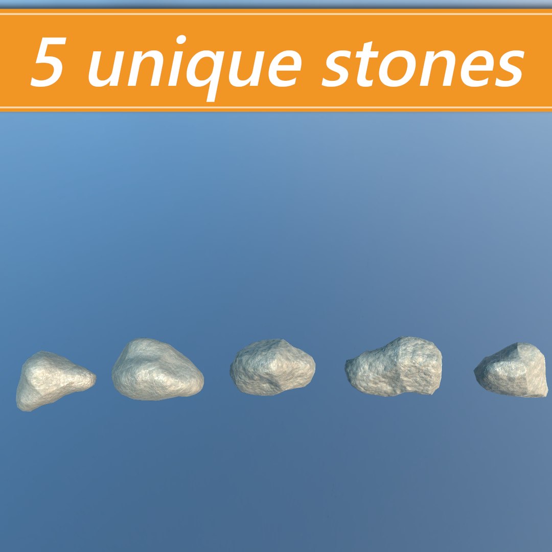 Free PBR Exterior 5 Stones 3D Model - TurboSquid 2020136