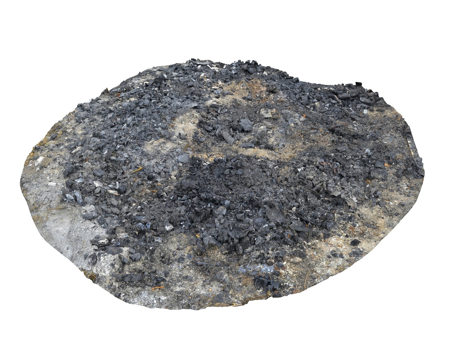 Charred Ground And Burnt Debris Model - TurboSquid 2389594