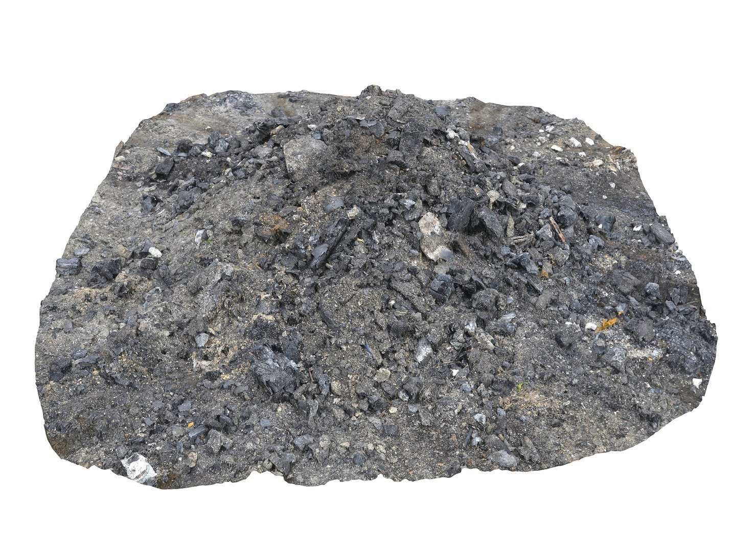 Charred Ground And Burnt Debris Model - TurboSquid 2389594