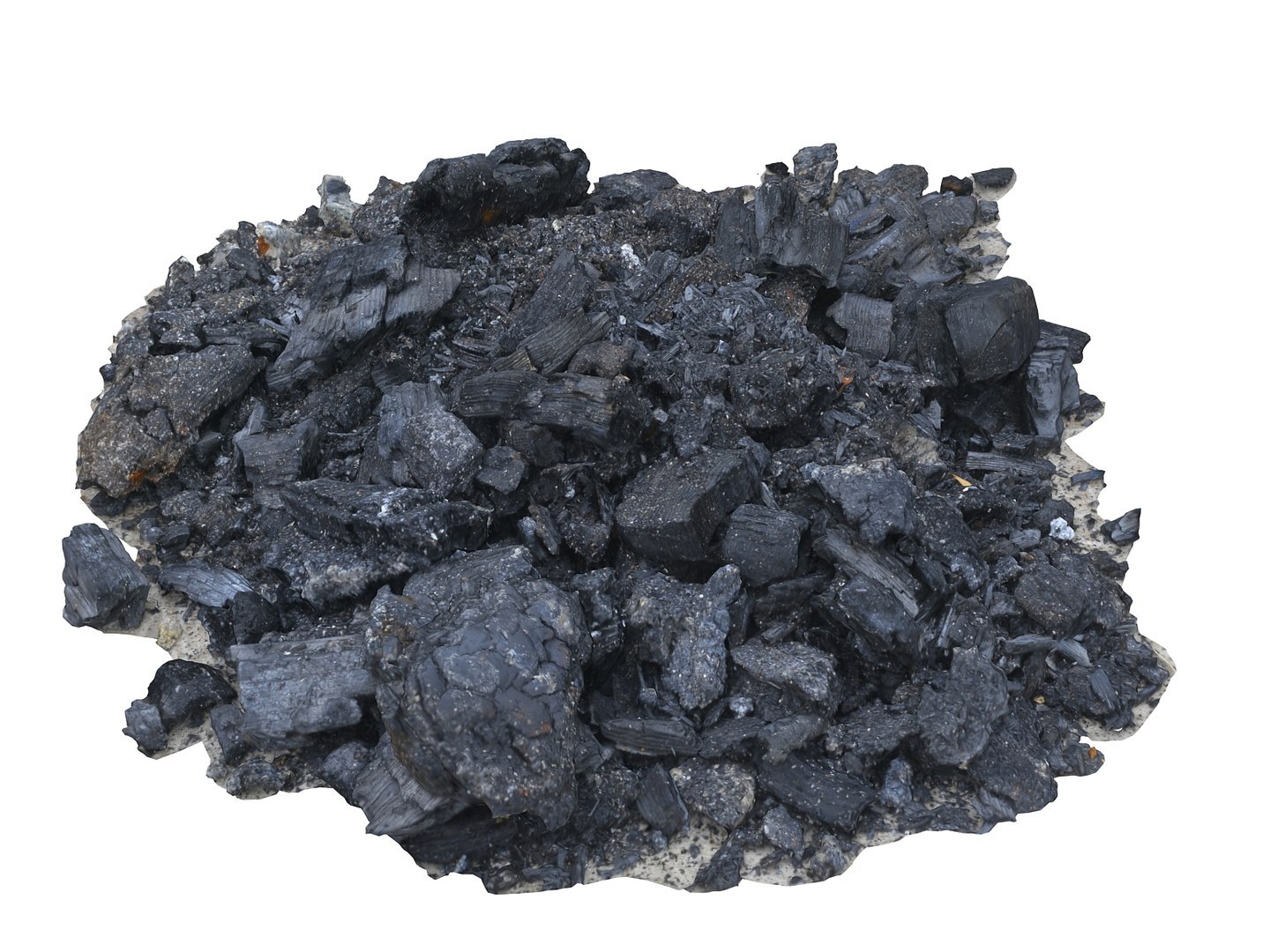 Charred Ground And Burnt Debris Model - TurboSquid 2389594