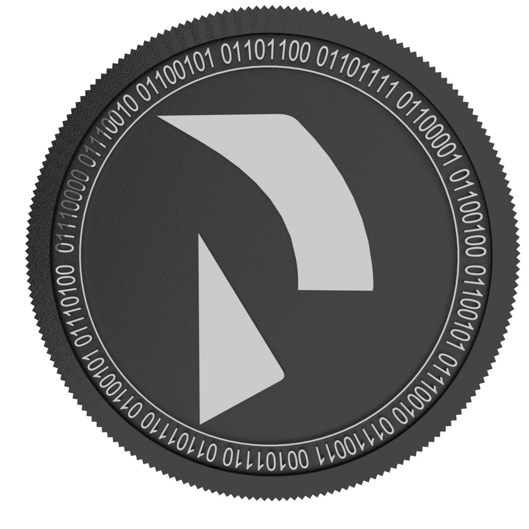 3D Raiden Network Token Black - TurboSquid 1555221