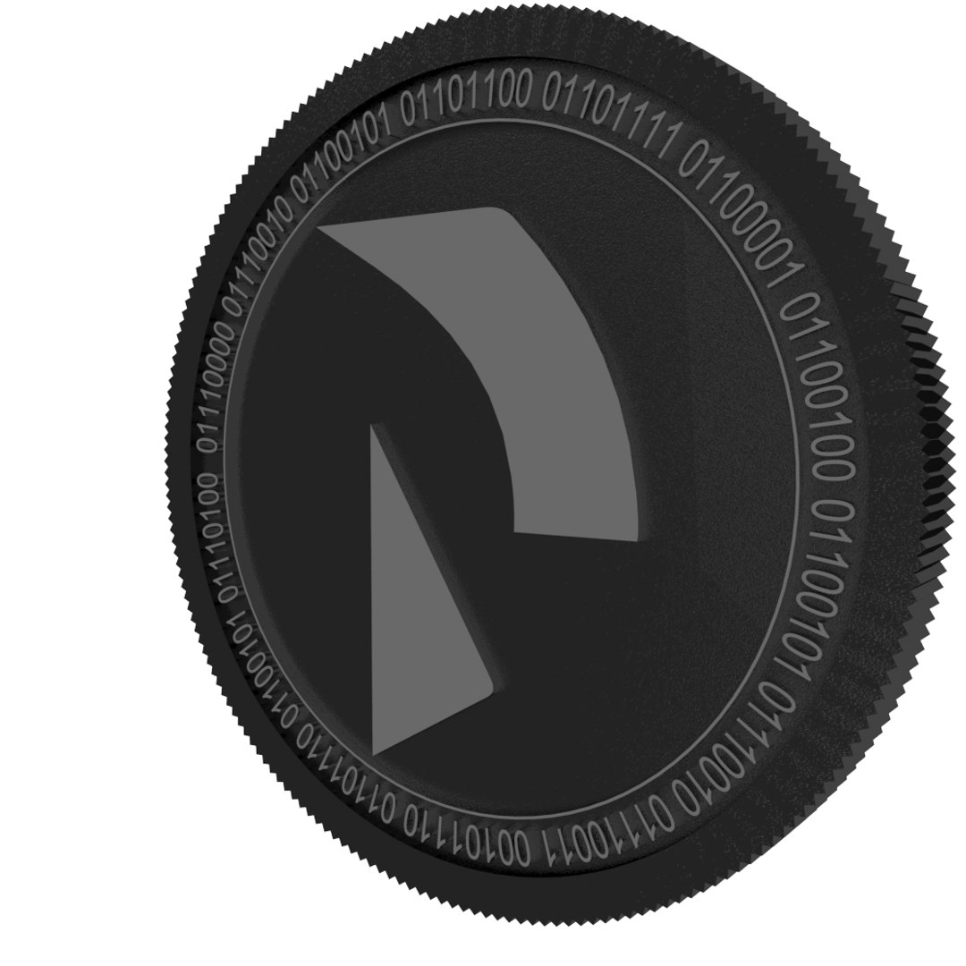 3D Raiden Network Token Black - TurboSquid 1555221
