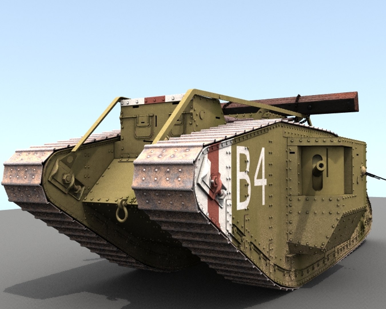 British Mk Iv Tank 3d Model