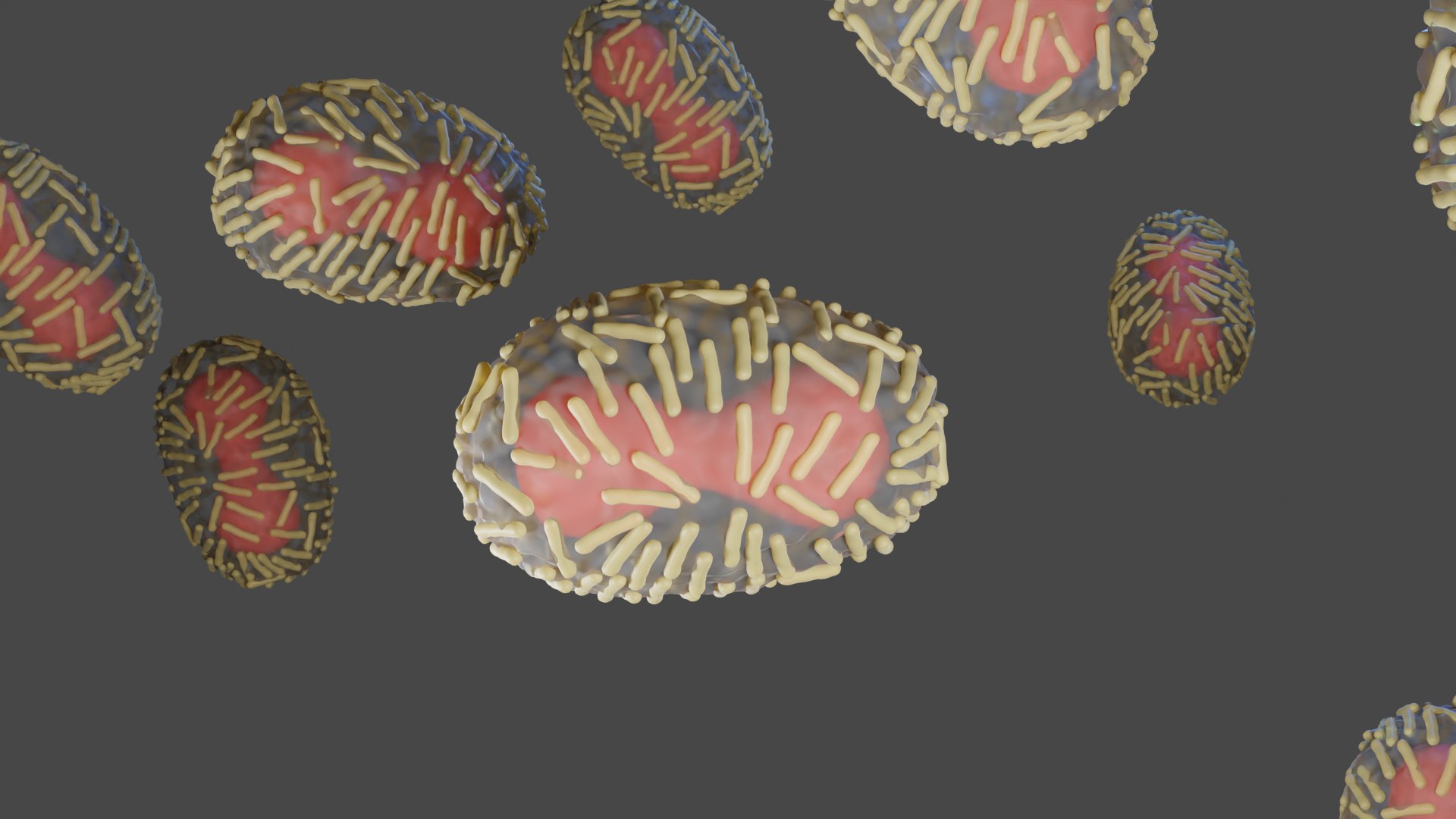 3D Monkeypox PBR Blender And Other Virus Pocken - TurboSquid 1900035