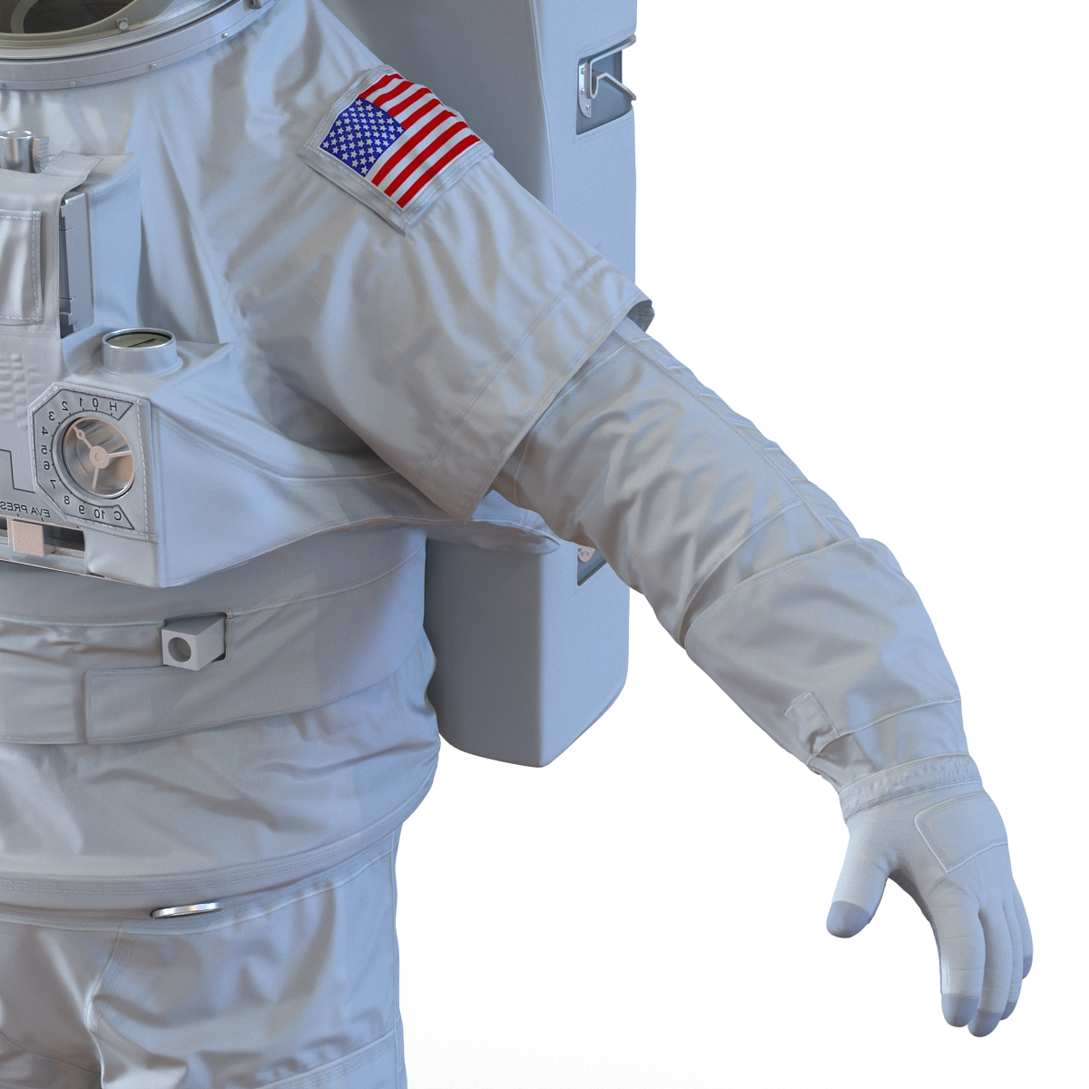 3dsmax extravehicular mobility unit visor