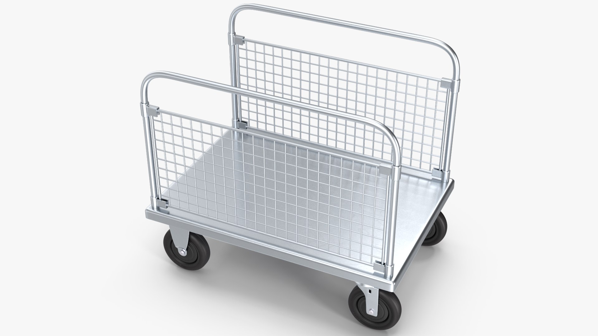 Platform Trolley With Two Railing 3D Model - TurboSquid 1888674